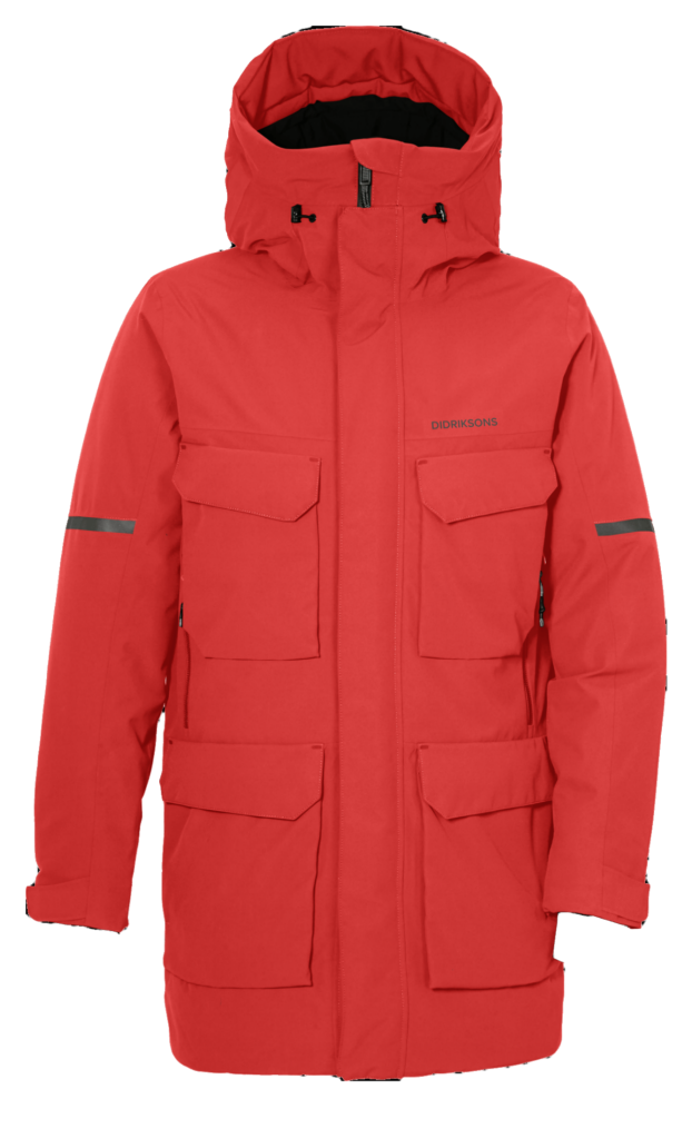 DIDRIKSONS Men's Red parka - glorentals